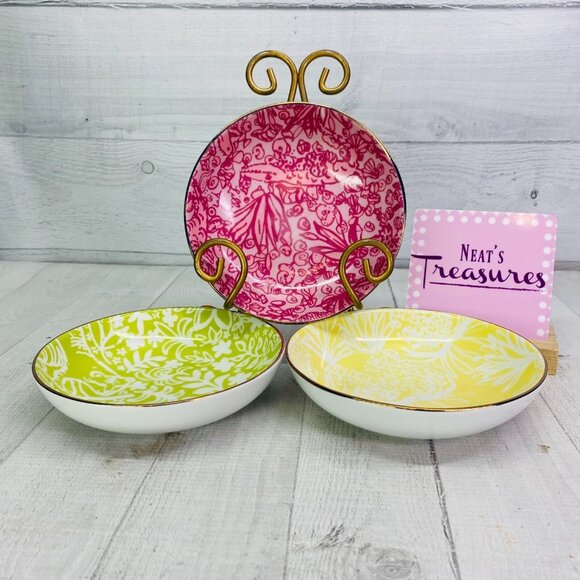 Lilly Pulitzer | Dining | Lilly Pulitzer Target Xxo Colorful Gold Trim ...